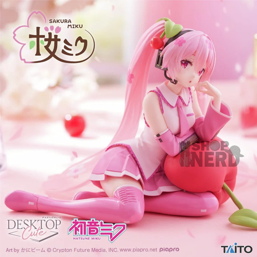 HATSUNE MIKU DESKTOP CUTE FIGURE - CHERRY CUSHION VER. – SHOP DEI NERD